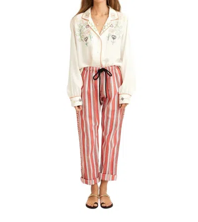 Monoki Pirate Pant In Red Stripes In Multi | ModeSens