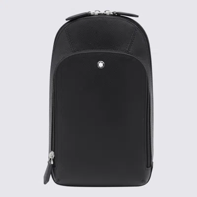 Montblanc Black Leather Crossbody Bag | ModeSens