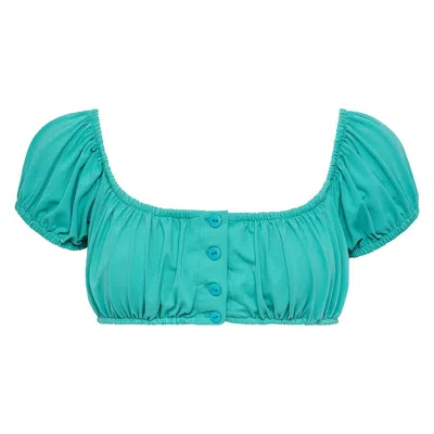 Montce Women's Blue Teal Bandita Bikini Top | ModeSens