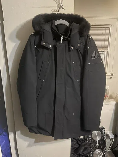 Pre-owned Moose Knuckles Coat In Black | ModeSens
