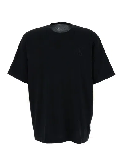 Moose Knuckles Henri Logo-embroidered T-shirt In Black | ModeSens