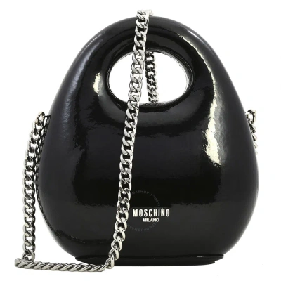 Moschino Black Egg Shaped Chain-strap Leather Mini Bag | ModeSens