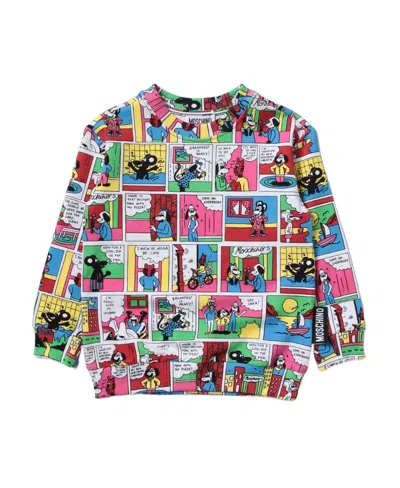 Moschino Comic-print Sweatshirt In Multicolor | ModeSens