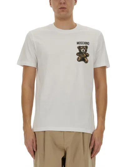 Moschino Teddy Bear T-shirt In Bianco Fantasia | ModeSens