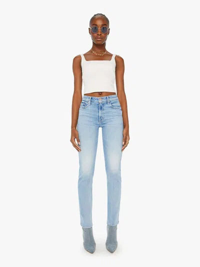 Mother The Mid Rise Rider Skimp One Last Trip Jeans In Blue - Size 33 ...