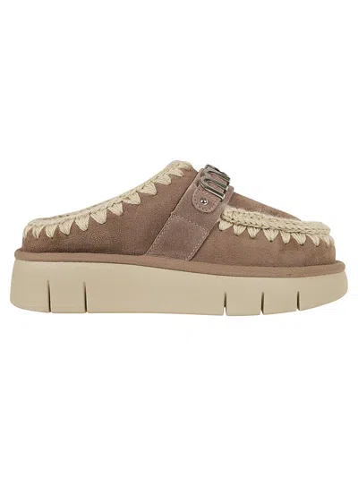 Mou Bounce Clog Metal Logo In Elgry Elephant Grey | ModeSens