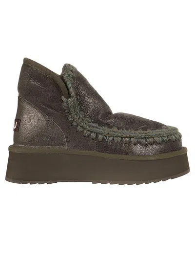 Mou Mini Eskimo Platform Boot In Grey | ModeSens