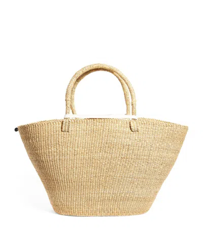 Muun Straw Panier Tote Bag In Multi | ModeSens