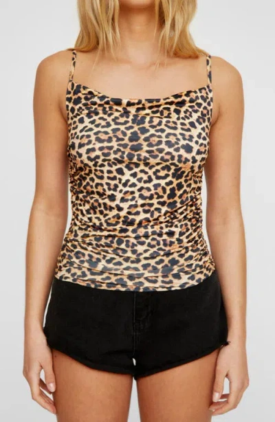 Nasty Gal Leopard Print Ruched Camisole | ModeSens