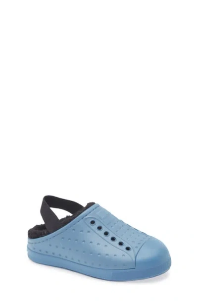 Native Shoes Jefferson Cozy Clog In Oasis Blue/blue/jiffy Black | ModeSens
