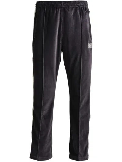 Needles Side-stripe Velour Track Pants In Grey | ModeSens