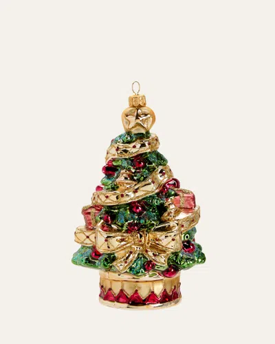 Neiman Marcus Christmas Tree With Ribbon Ornament In Multi | ModeSens