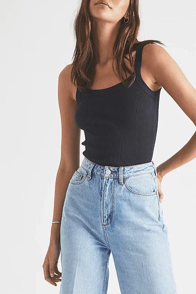 Neuw Frenchie Rib Organic Cotton Tank Top In Black, Women's At Urban ...