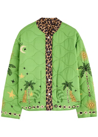 Never Fully Dressed Wild Jungle Reversible Printed Quilted Jacket In ...