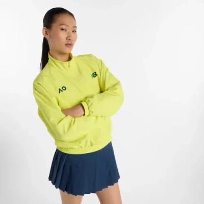 New Balance Women's Australian Open Woven Jacket In Yellow | ModeSens