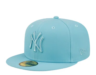 New Era 59fifty Mlb New York Yankees Color Pack Light Blue Fitted Hat ...