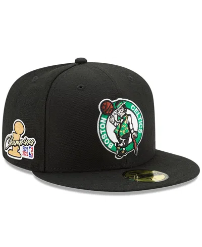 New Era Men's Black Boston Celtics 2024 Nba Finals Champions Side Patch ...