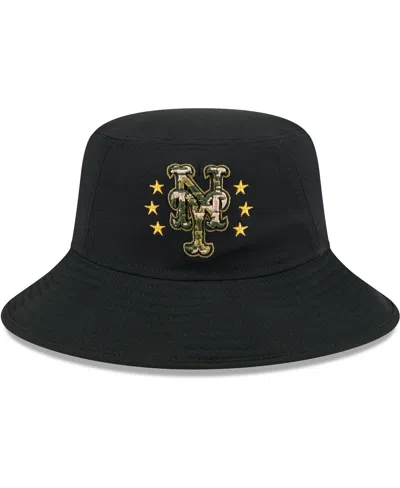 New Era Men's Black New York Mets 2024 Armed Forces Day Bucket Hat ...