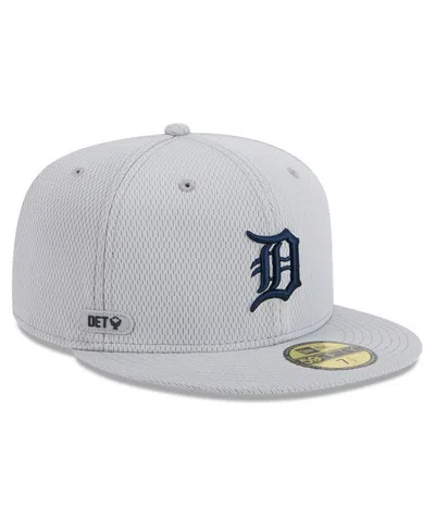 New Era Men's Gray Detroit Tigers 2025 Mlb Clubhouse 59fifty Fitted Hat ...