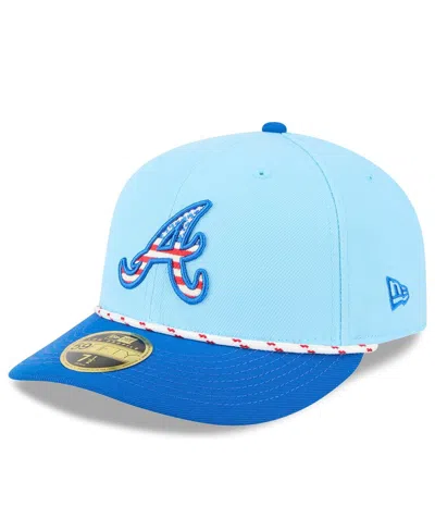 New Era Men's Light Blue/blue Atlanta Braves 2025 Fourth Of July Low ...