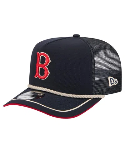 New Era Men's Navy Boston Red Sox Vintage Rope Trucker A-frame 9fifty ...