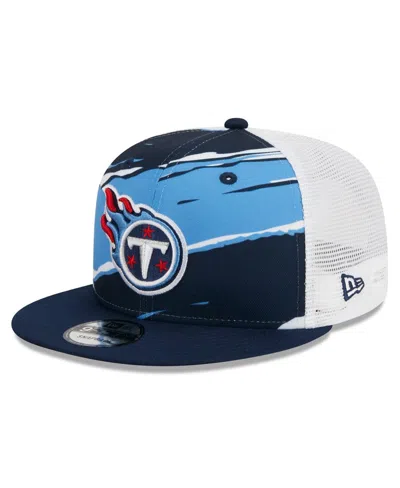 New Era Men's Navy Tennessee Titans Tear Trucker 9fifty Snapback Hat ...