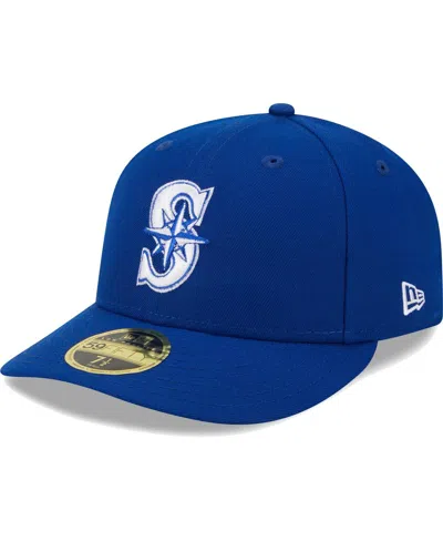 New Era Men's Royal Seattle Mariners White Logo Low Profile 59fifty ...