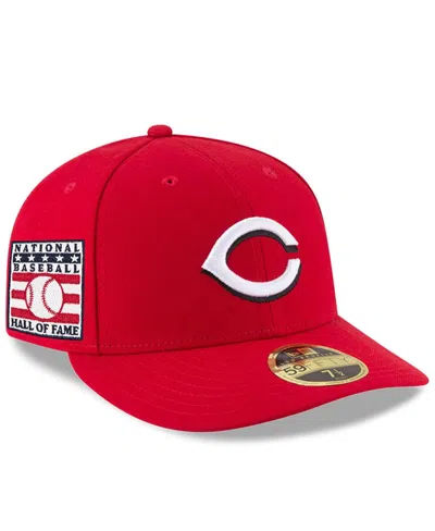 New Era Men's Red Cincinnati Reds National Baseball Hall Of Fame Low ...