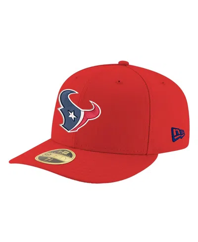 New Era Men's Red Houston Texans Omaha Low Profile 59fifty Fitted Hat ...