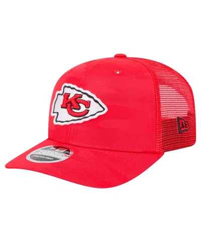 New Era Men's Red Kansas City Chiefs Adventure Camo Trucker 9seventy ...