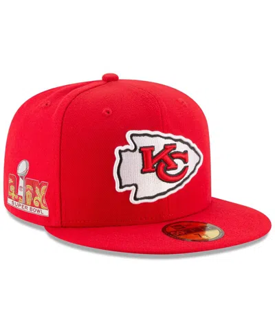New Era Men's Red Kansas City Chiefs Super Bowl Lix Side Patch 59fifty ...
