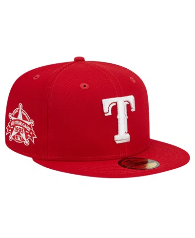 New Era Men's Red Texas Rangers Logo 59fifty Fitted Hat | ModeSens