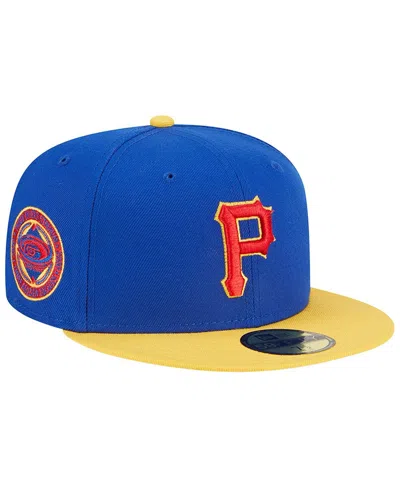 New Era Men's Royal/yellow Pittsburgh Pirates Empire 59fifty Fitted Hat ...
