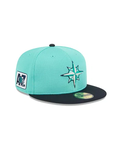 New Era Men's Teal Seattle Mariners 2025 Spring Training 59fifty Fitted ...