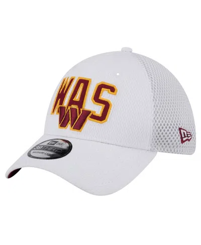 New Era Men's White Washington Commanders Breakers 39thirty Flex Hat ...