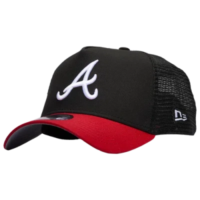 New Era Mens Atlanta Braves Atlanta Braves 9forty A-frame Trucker Cap ...