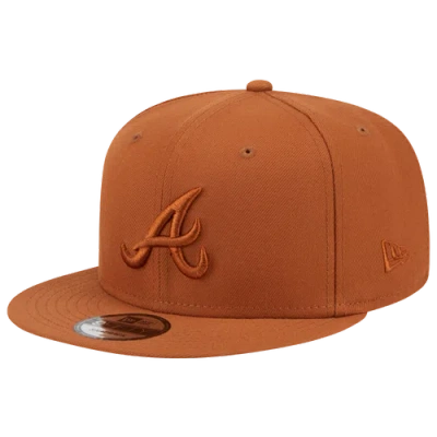 New Era Mens Atlanta Braves Braves 9fifty Brown Tonal Snapback In Brown ...