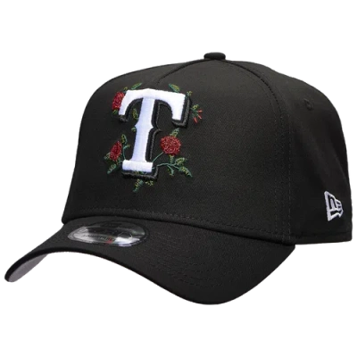 New Era Mens Texas Rangers Rangers 940 A Frame Rose Cap In Black/multi ...