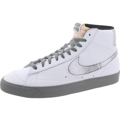 Nike Blazer Mid 77 Emb Mens Cross Training Fitness High-top Sneakers In ...
