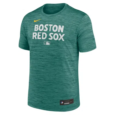 Nike Boston Red Sox Authentic Collection City Connect Velocity Men's Dri-fit Mlb T-shirt In Blue ...