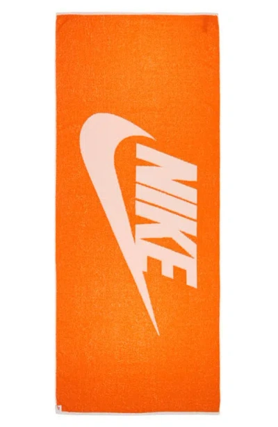 Nike Club Pool Towel In Safety Orange/white | ModeSens