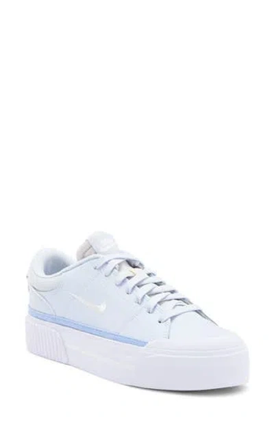 Nike Court Legacy Lift Platform Sneaker In Grey/summit White | ModeSens