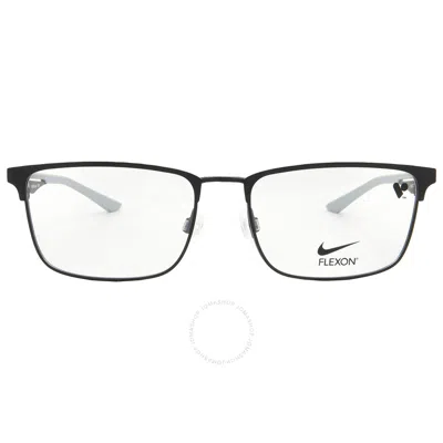 Nike Demo Rectangular Men's Eyeglasses 4314 002 56 In Brown | ModeSens