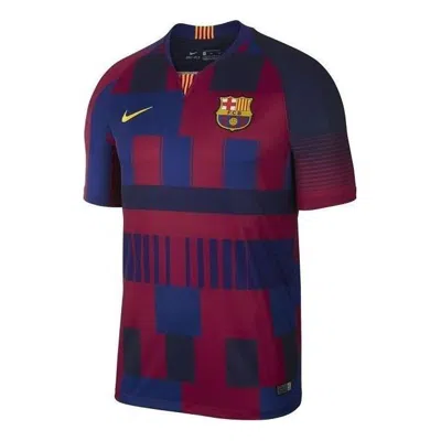 Nike Fc Barcelona 20th Anniversary Home Stadium Soccer Jersey 'red Blue ...