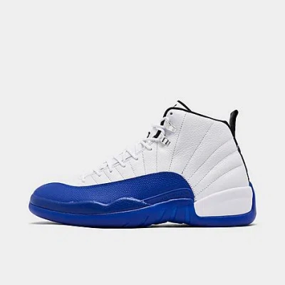 Nike Jordan Air Retro 12 Basketball Shoes In White/black/game Royal ...