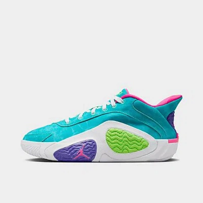 Nike Jordan Big Kids' Tatum 2 Basketball Shoes In Hyper Jade/green ...