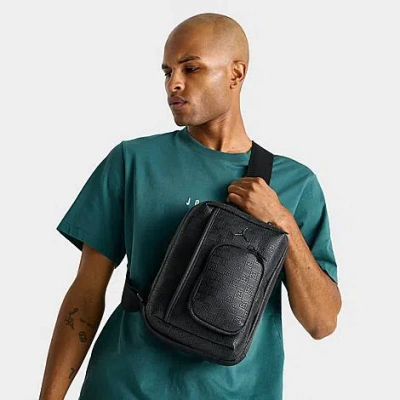 Nike Jordan Monogram Sling Bag In Black Embossed | ModeSens
