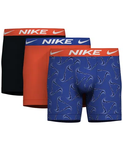 Nike Men's 3-pk. Dri-fit Essential Micro Boxer Briefs In Royal Blue ...