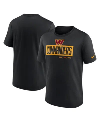 Nike Men's Black Washington Commanders Exceed Performance T-shirt ...