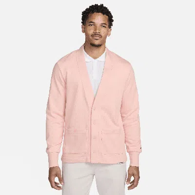 Nike Men's Dri-fit Standard Issue Golf Cardigan In Pink | ModeSens